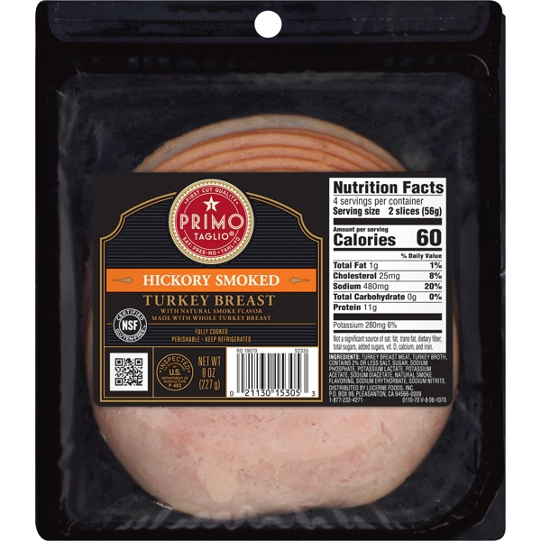 Primo Taglio Hickory Smoked Turkey Breast - 1Source