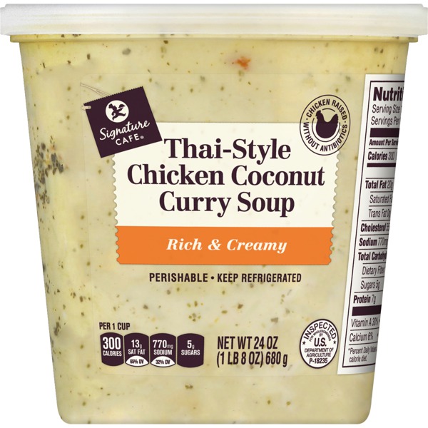 Signature Cafe BISQUE THAI-STYLE CHICKEN COCONUT CURRY SOUP - 1Source