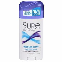 Sure Invisible Solid Antiperspirant And Deodorant, Regular - 1Source