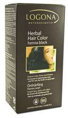 Logona Herbal Hair Color Powder, Henna Black - 1Source