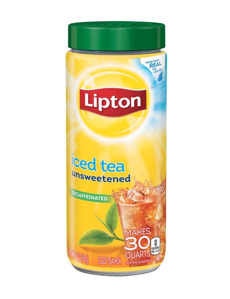 Lipton, Unsweetened Decaffeinated Iced Tea Mix - 1Source