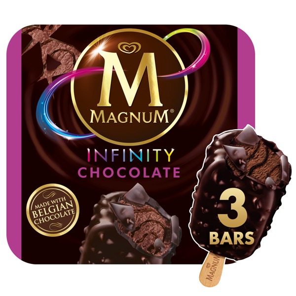 Magnum, Infinity, Ice Cream Bars, Chocolate - 1Source