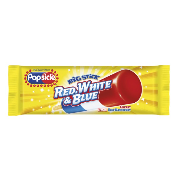 Popsicle Big Stick Naturally And Artificially Flavored Cherry Lemon And ...