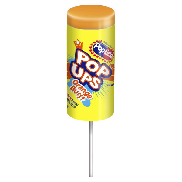Popsicle, Pop Ups, Frozen Dairy Dessert, Orange Burst, Orange Flavored ...
