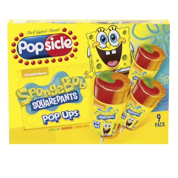 Popsicle Spongebob Squarepants Pop Ups Lemon-Lime Raspberry Orange ...