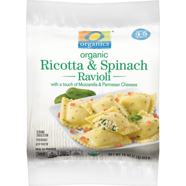 ORGANIC RICOTTA & SPINACH RAVIOLI - 1Source