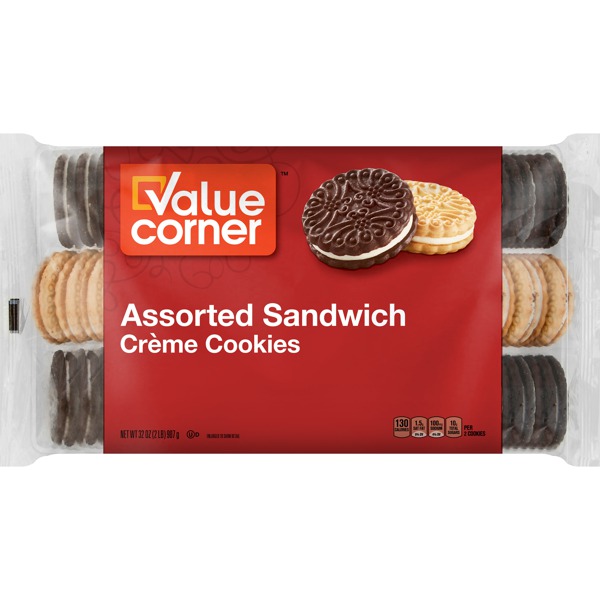 Value Corner ASSORTED SANDWICH CREME COOKIES - 1Source