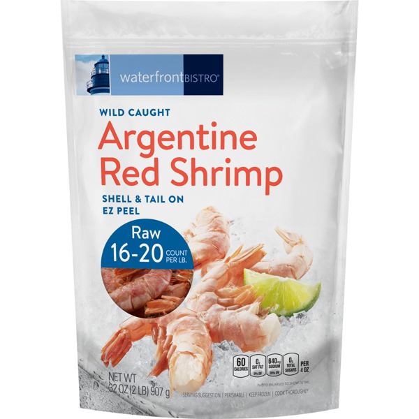 Waterfront Bistro RAW 16-20 WILD CAUGHT ARGENTINE RED SHRIMP - 1Source