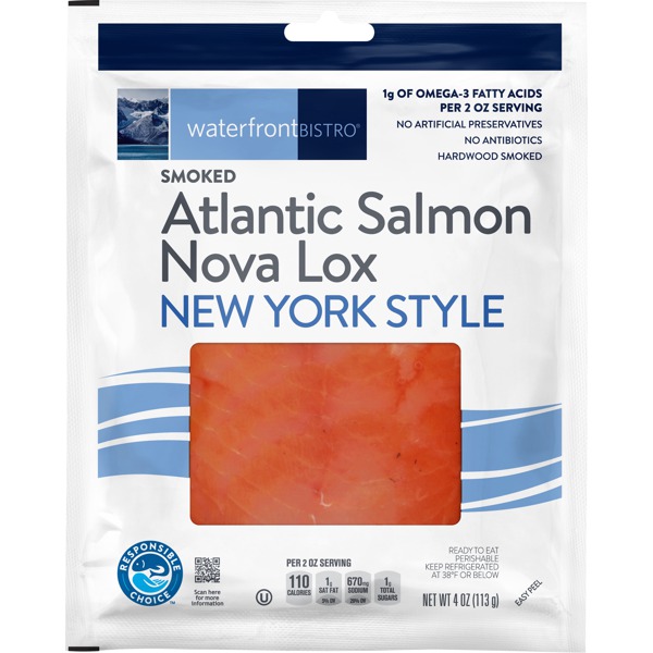 Waterfront Bistro New York Style Smoked Atlantic Salmon Nova Lox - 1Source