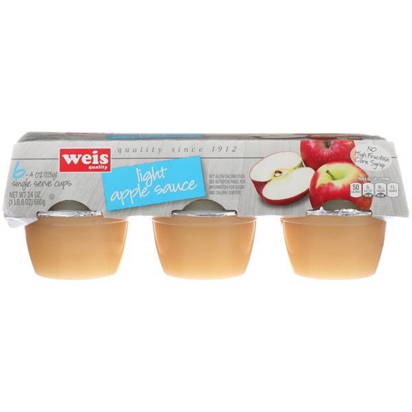 Weis LIGHT APPLE SAUCE - 1Source