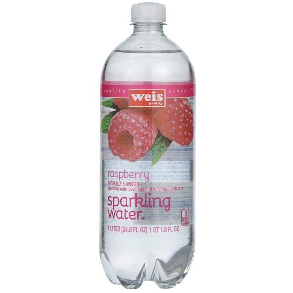 Weis Quality RASPBERRY SPARKLING WATER BEVERAGE - 1Source