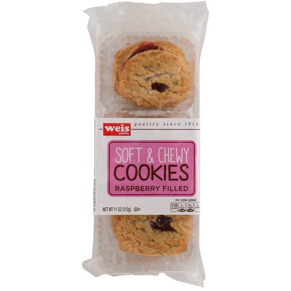 Weis Quality SOFT & CHEWY RASPBERRY FILLED COOKIES - 1Source