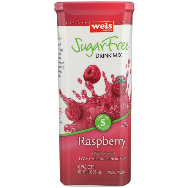 Weis Quality RASPBERRY SUGAR FREE LOW CALORIE DRINK MIX - 1Source