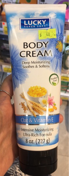 Lucky Body Cream Oat & Vitamin E - 1Source