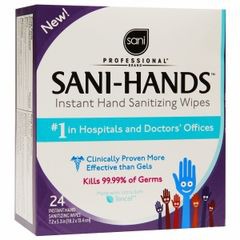 Sani Hands Instant Hand Sanitizing Wipes, Individual Packs - 1Source