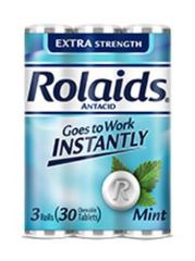 Rolaids Regular Strength Tablets, Mint 3 Roll Pack - 1Source
