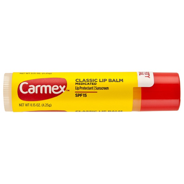 Carmex Moisturizing Lip Balm Stick SPF 15 Original - 1Source