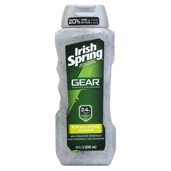 Irish Spring Gear Body Wash Exfoliating - 1Source