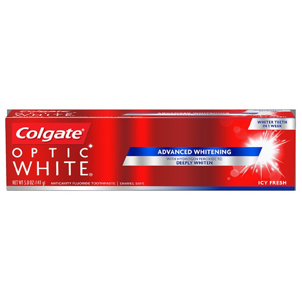 Colgate Optic White Advanced Whitening Anticavity Fluoride Toothpaste ...