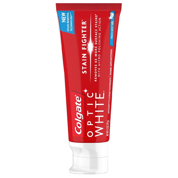Colgate Optic White Stain Fighter Gel Toothpaste Fresh Mint - 1Source