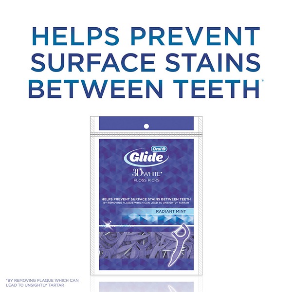 Oral-B Glide 3D White Floss Picks Radiant Mint - 1Source