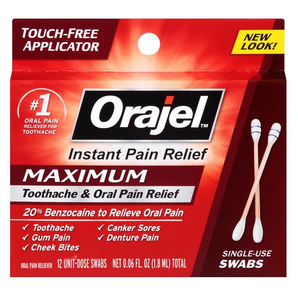 Orajel Medicated Toothache Swabs - 1Source