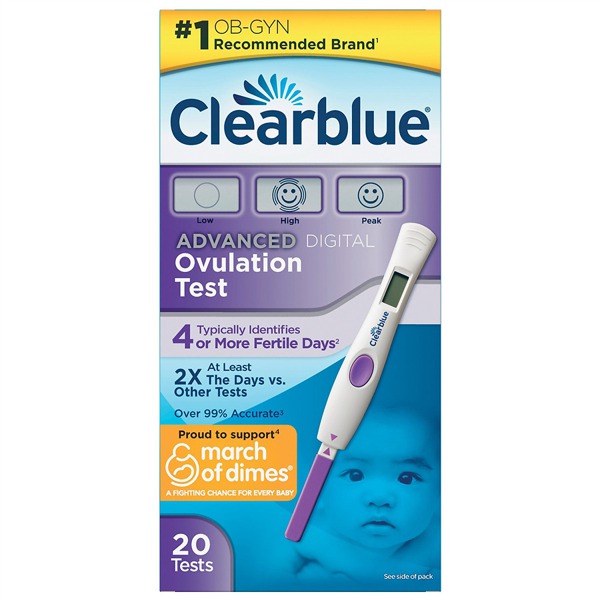 Clearblue Advanced Digital Ovulation Test, Predictor Kit, With Digital ...