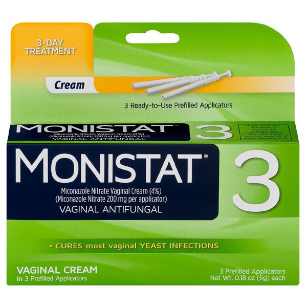 Monistat 3 Yeast Infection Treatment, Pre-Filled Cream Applicators ...