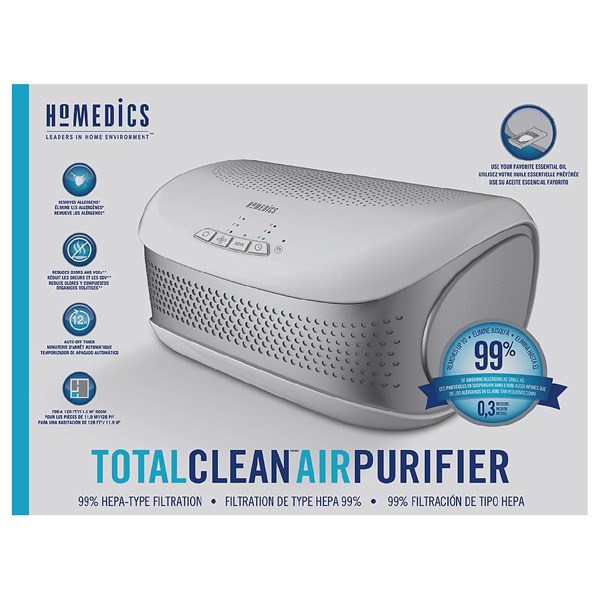 Homedics TOTAL CLEAN AIR PURIFIER WHITE - 1Source