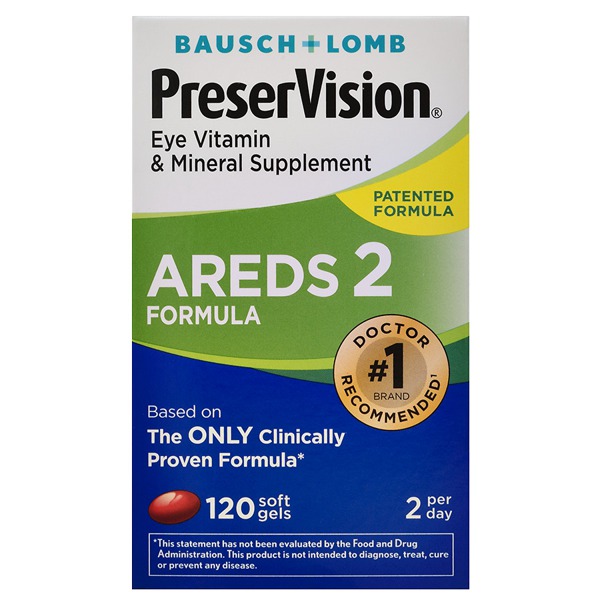 Preservision AREDS 2 Formula Eye Vitamin & Mineral Supplement Softgels ...