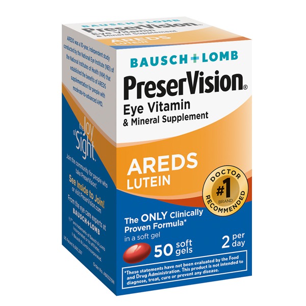 Preservision Eye Vitamin And Mineral Supplement With AREDS Lutein ...
