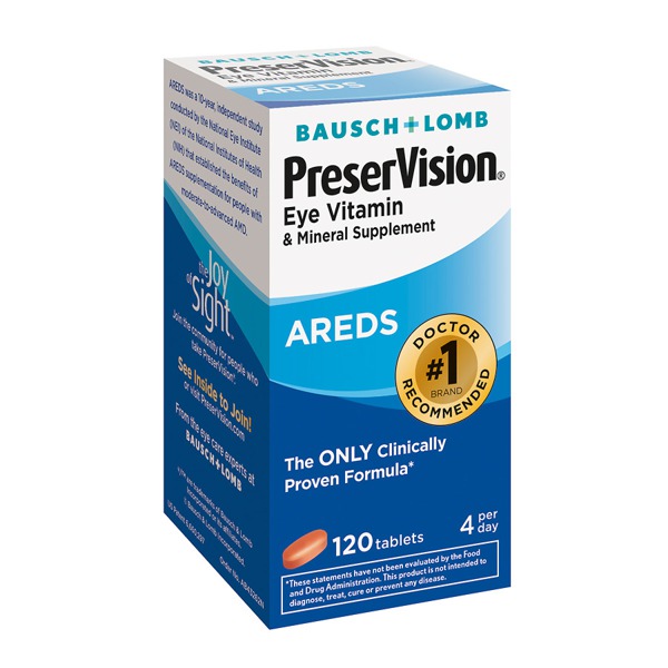 Preservision Eye Vitamin And Mineral Supplement With AREDS, Tablets ...