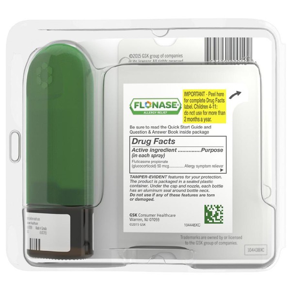 Flonase 24 Hour Allergy Relief Nasal Spray 60 Metered Sprays - 1Source