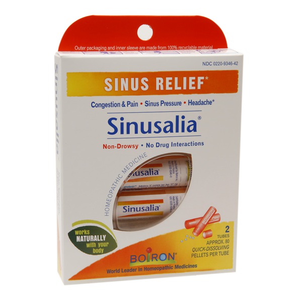 Boiron Sinusalia Sinus Relief Pellets Homeopathic Medicine - 1Source