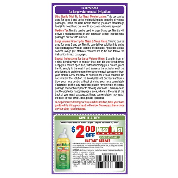 Neilmed Nasa Mist All In One Saline Spray - 1Source
