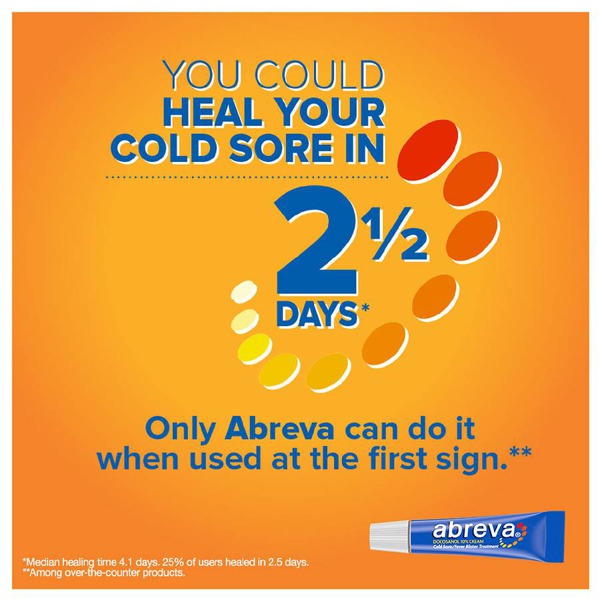 Abreva Docosanol 10% Cream Tube - 1Source