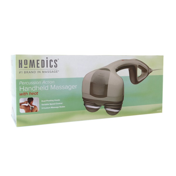 Homedics Percussion Action Handheld Massager With Heat 1source