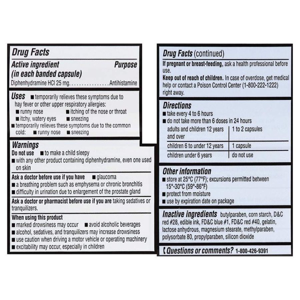 Walgreens Wal-Dryl Allergy Capsules - 1Source