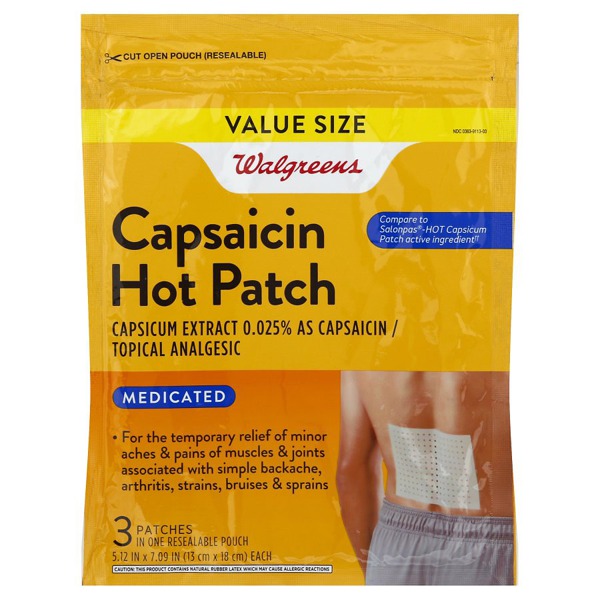 Walgreens Capsaicin Hot Patches Topical Analgesic - 1Source
