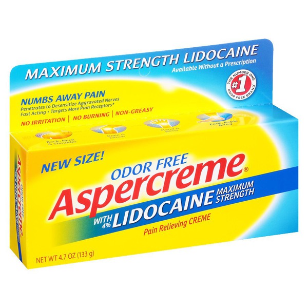 Aspercreme Maximum Strength Lidocaine Pain Relieving Creme - 1Source
