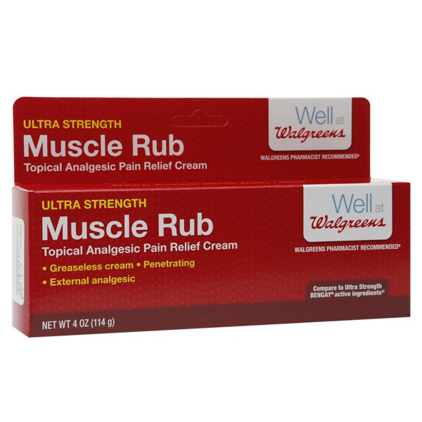 Walgreens Muscle Ultra Strength Muscle Rub Pain Relief Cream - 1Source