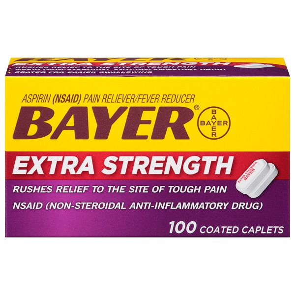 Bayer Extra Strength Aspirin 500 Mg Coated Caplets - 1Source