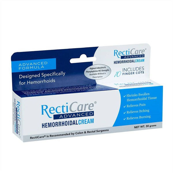 Recticare Advanced Hemorrhoidal Cream - 1Source