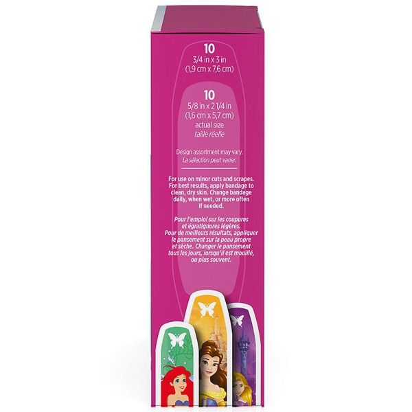 Band-Aid - Children'S Disney Princess Adhesive Bandages Assorted Sizes ...