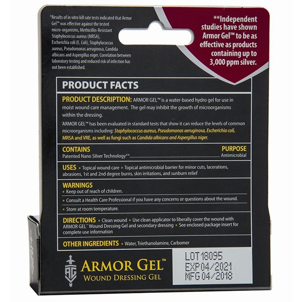 Silver Biotics Armor Gel Wound Dressing Gel - 1Source