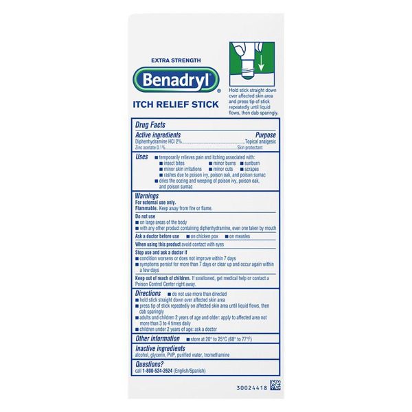 Benadryl Extra Strength Itch Relief Stick - 1Source