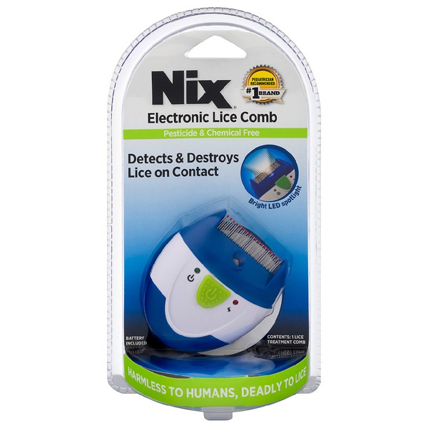 Nix Electronic Lice Comb, Detects And Destroys Lice On Contact ...