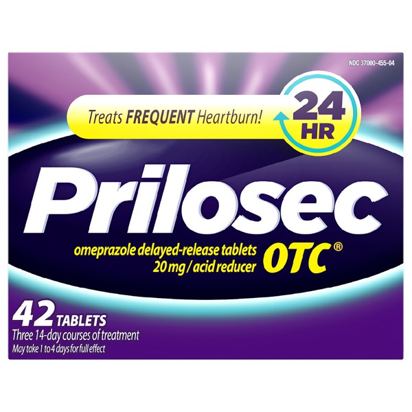 Prilosec Otc Frequent Heartburn Medicine Acid Reflux Reducer Tablets