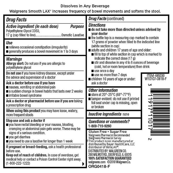 Walgreens Smooth Lax Powder - 1Source