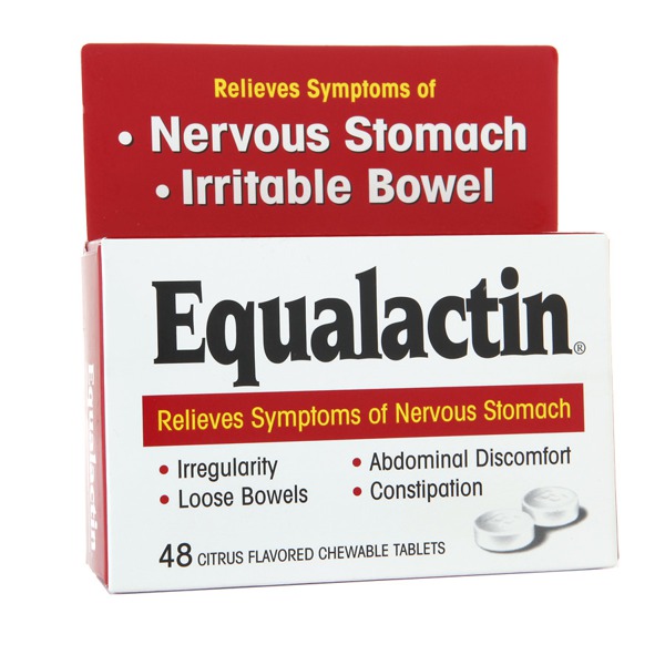 Equalactin Laxative Chewable Tablets, Relieves Symptoms Of Nervous ...